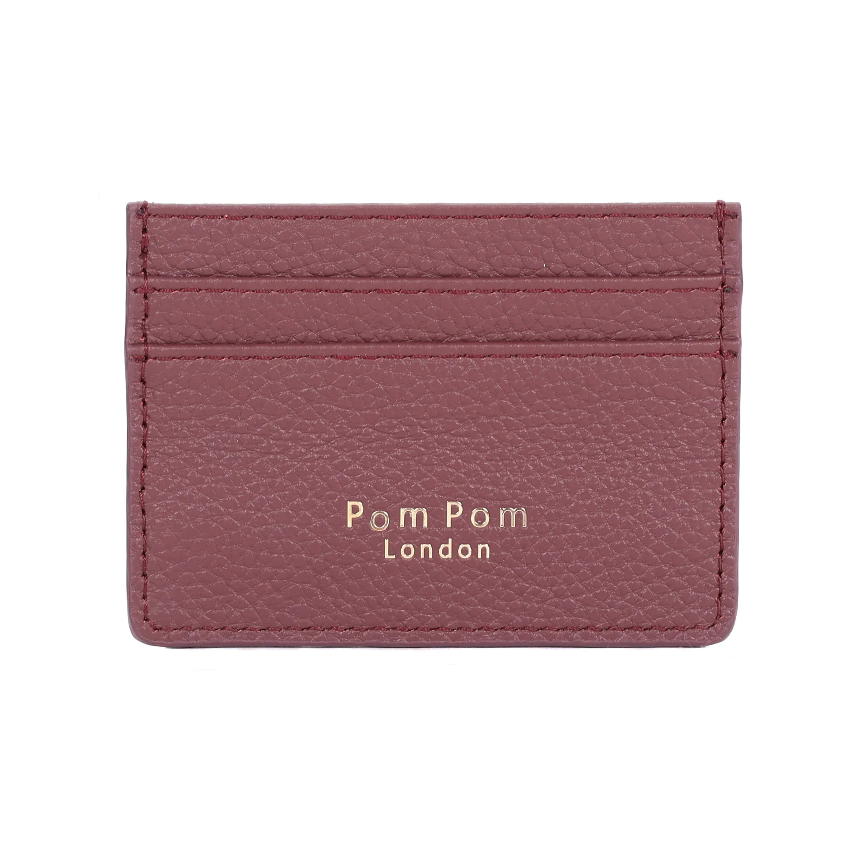 Chelsea Card Holder Deep Burgundy – Pom Pom London