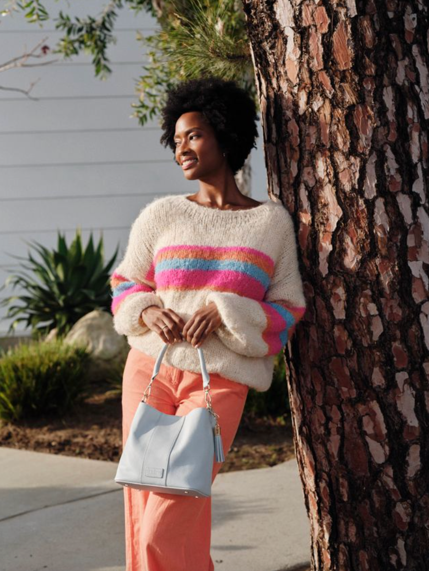 Lambeth Bag in Salt Grey – Pom Pom London