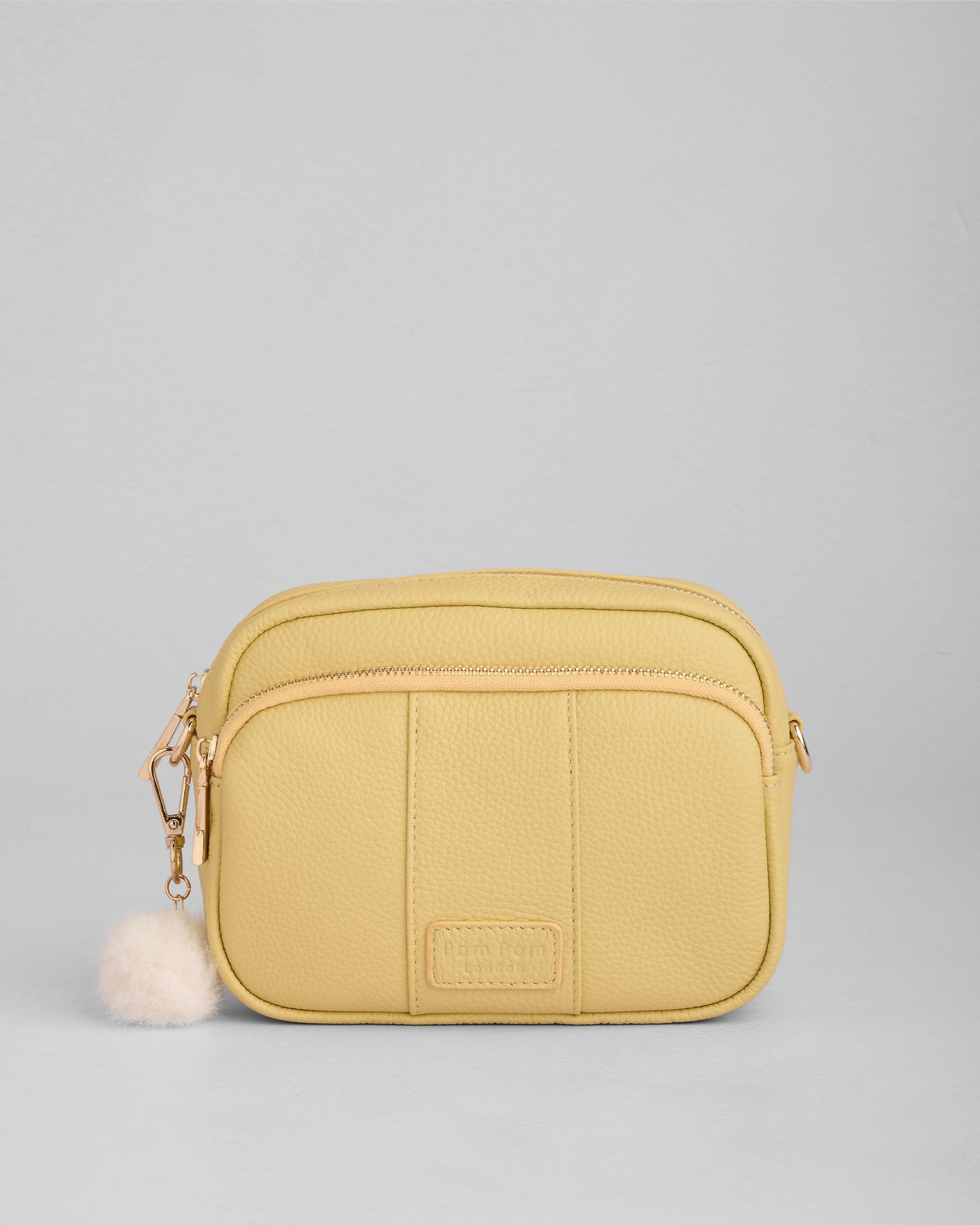 Straw Leather Crossbody Bag | Pom Pom London