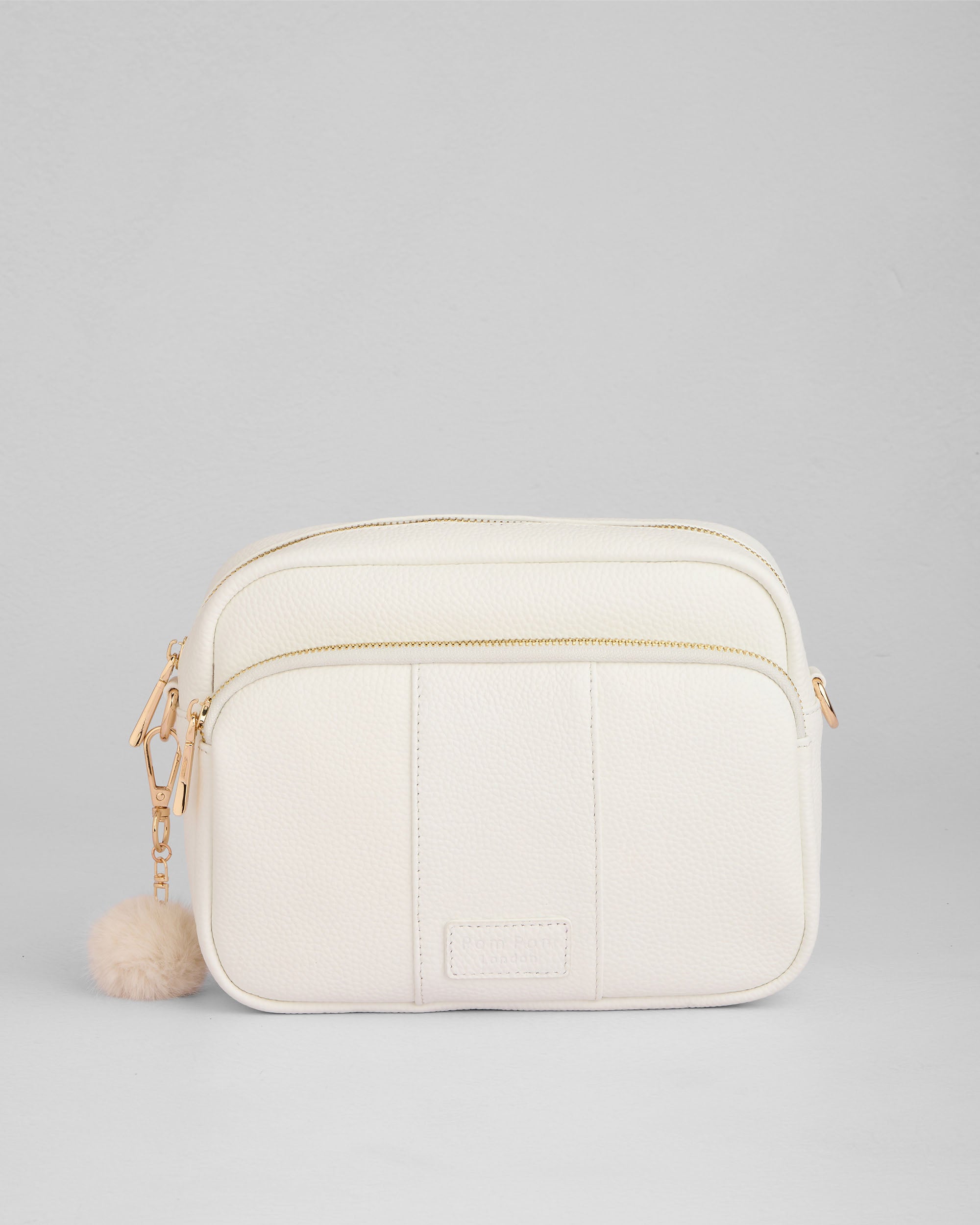 Pom Pom London Original Plus - Leather Crossbody Bag In Lupin Blue