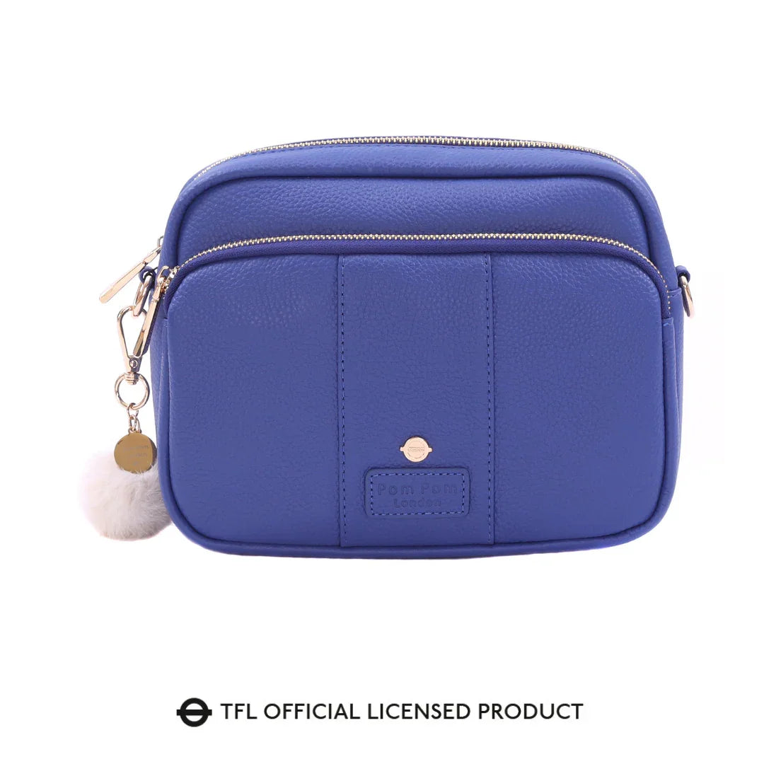 Pom Pom London Original Plus - Leather Crossbody Bag In Piccadilly Line ...