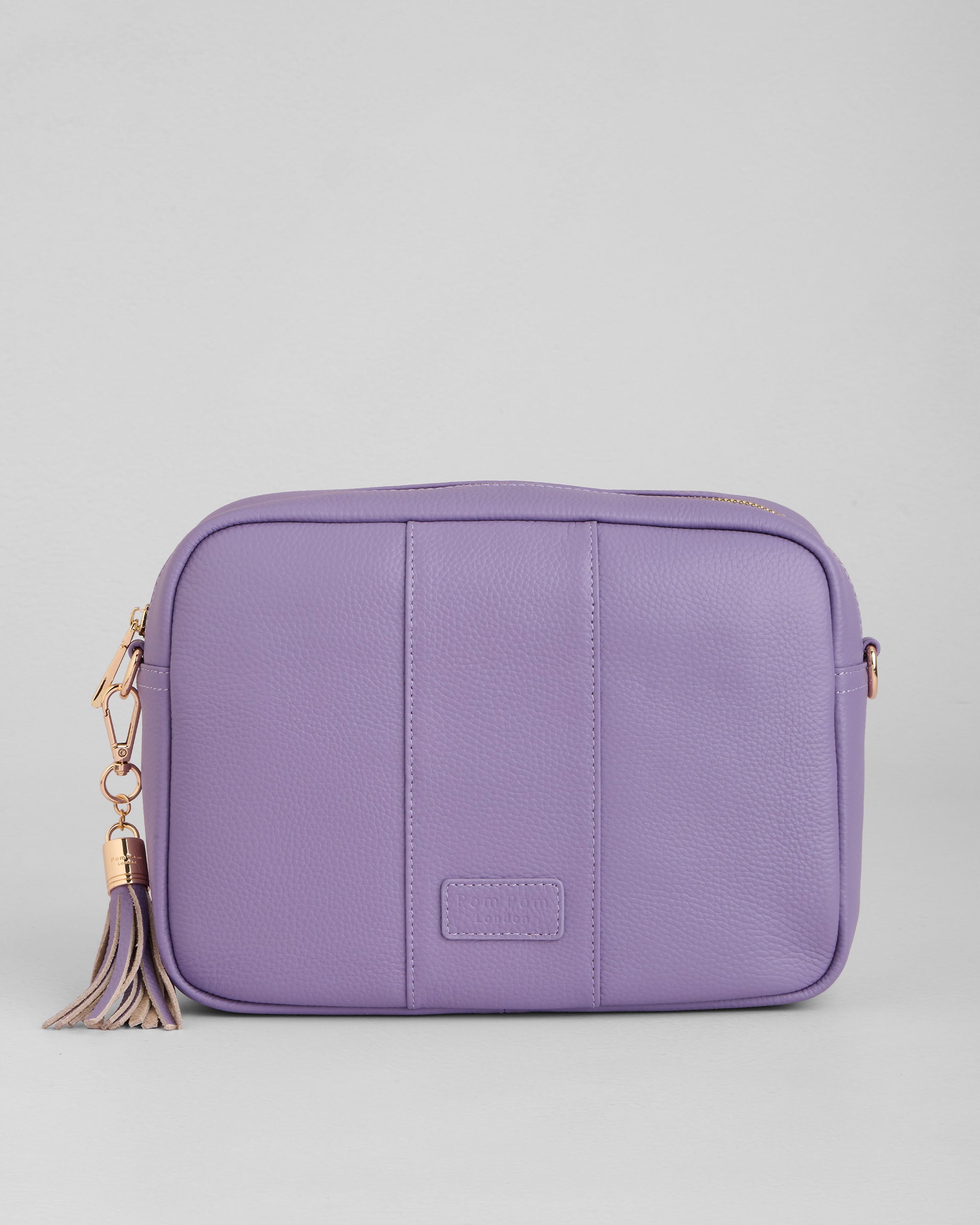 Pom Pom London City Plus Bag - Leather Crossbody Bag In French Lavender