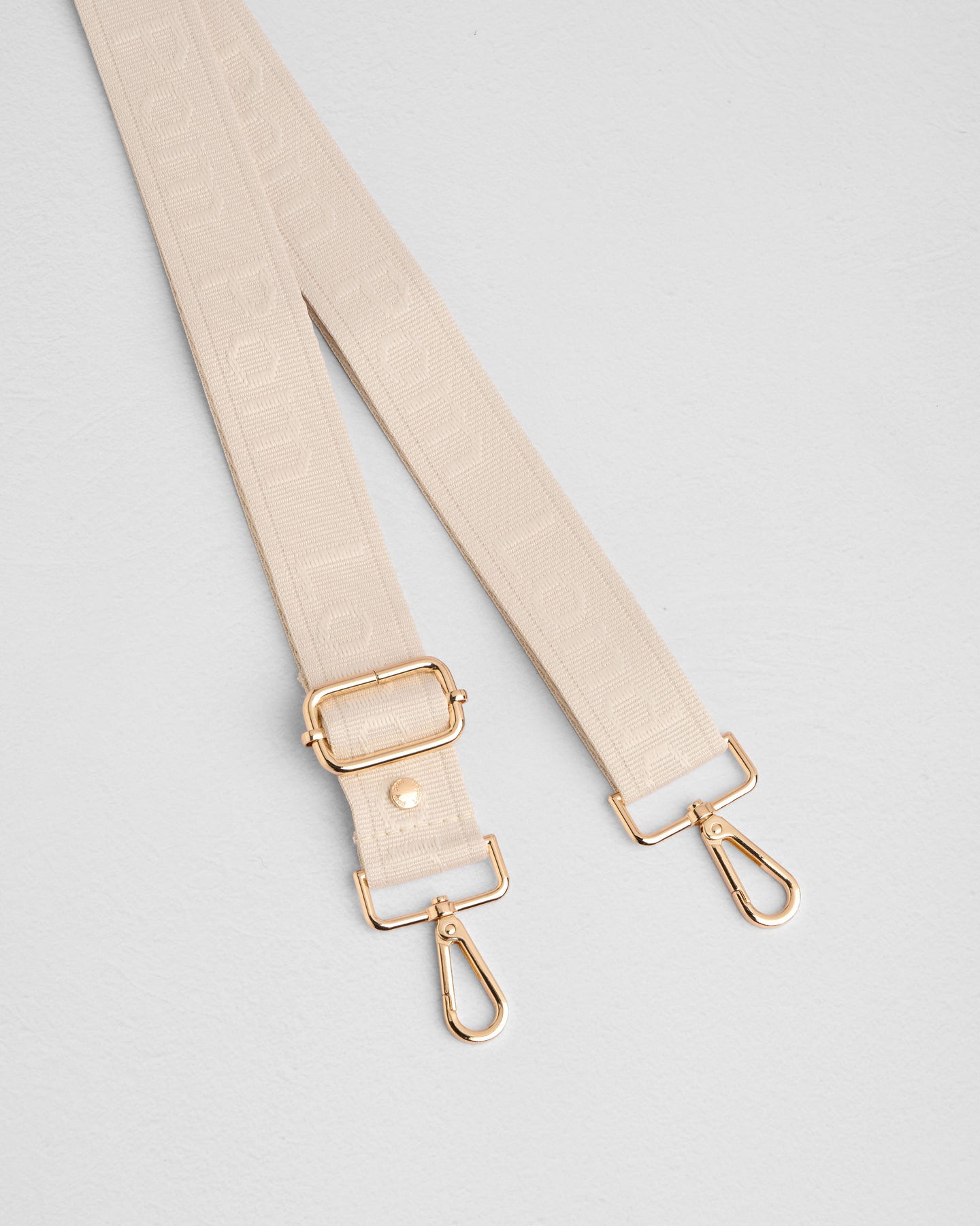 Crossbody Bag Strap in Logo Stone - Pom Pom London