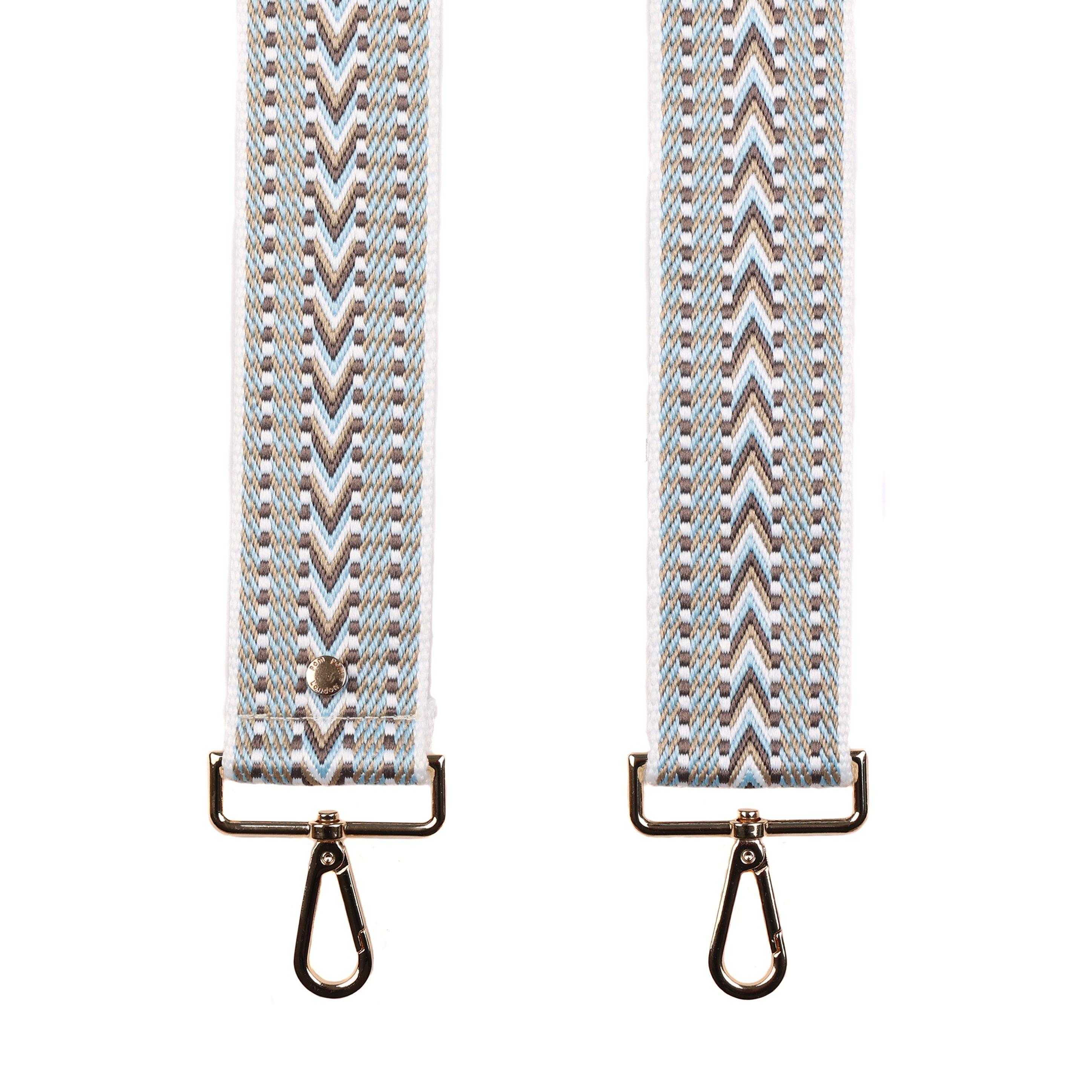 Strap Powder Blue Tribal – Pom Pom London