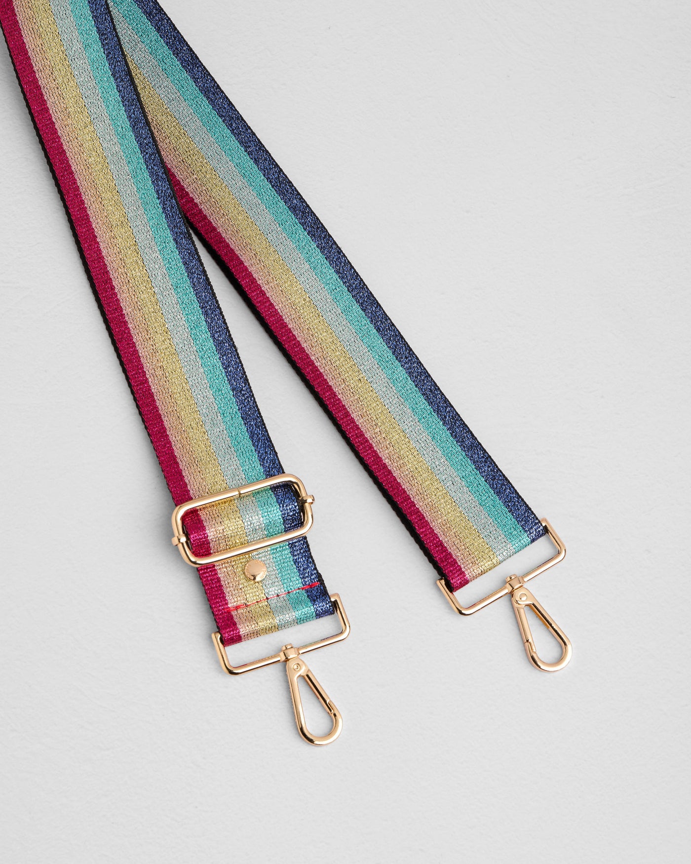 Crossbody Bag Strap in Rainbow Glitter - Pom Pom London