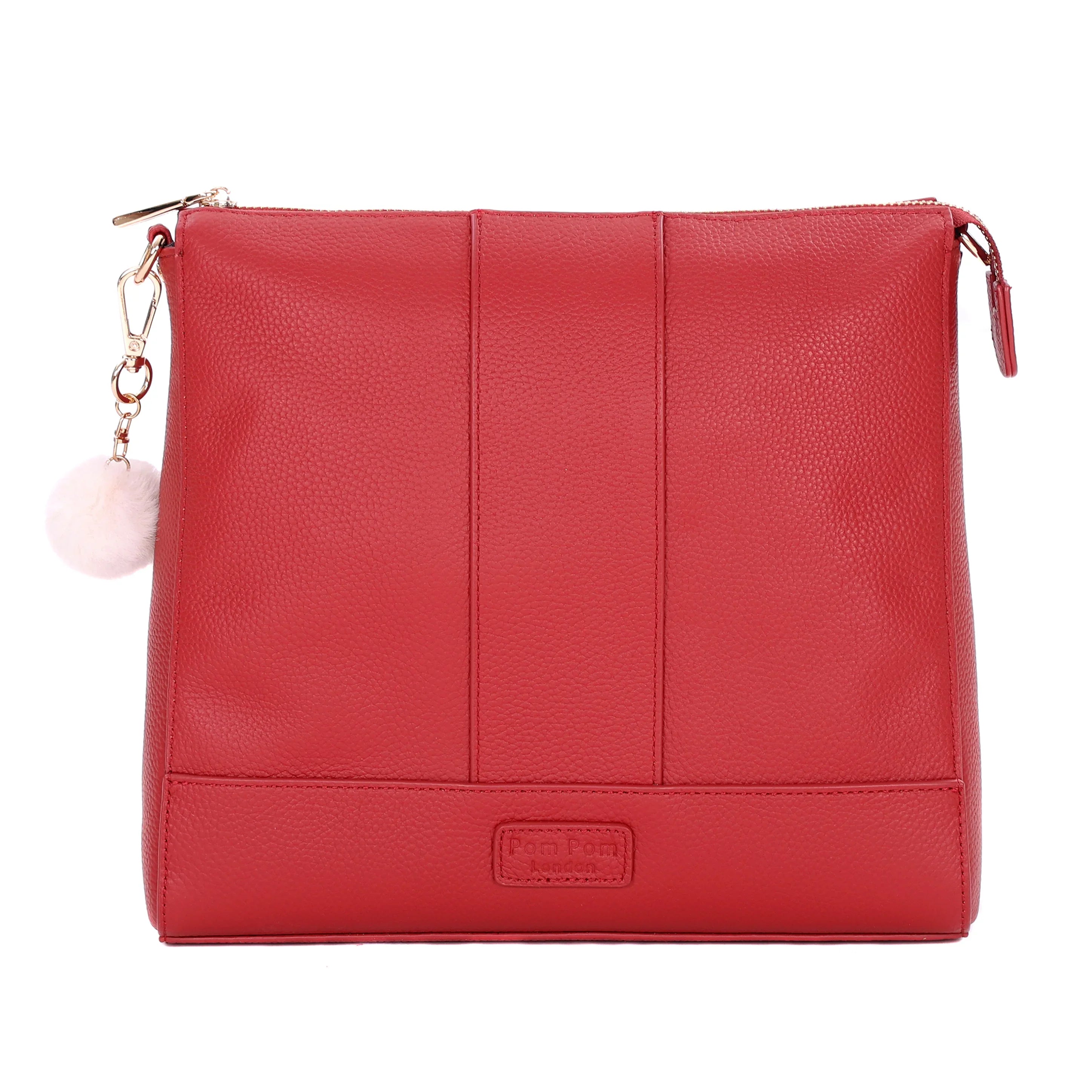 Westminster Bag Messenger Tote in Crimson Red – Pom Pom London